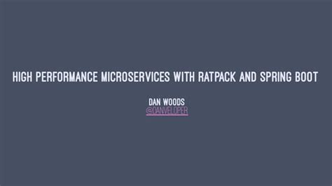 High Performance Microservices With Ratpack And Spring Boot Pdf