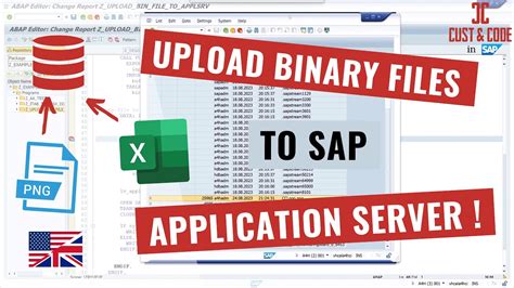 Upload Binary Files To Sap Application Server English Youtube