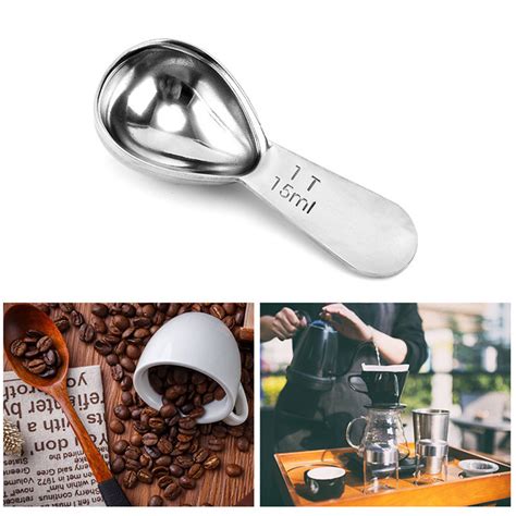 Лъжички за кафе и мерителни лъжички от неръждаема стомана точна ергономична супена лъжица 15 мл