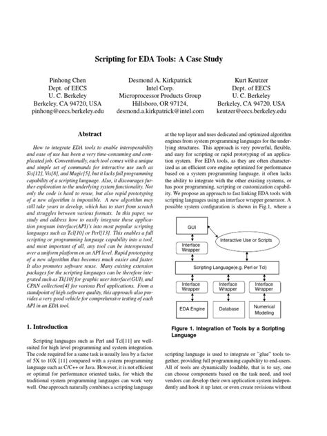Scripting For Eda Tools Pdf Scripting Language Application