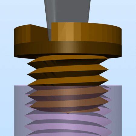 Screw Driving A Initial Configuration B Clockwise Rotation Download Scientific Diagram