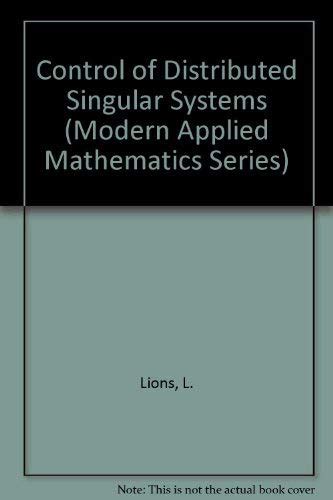 control of distributed singular system modern applied mathematics