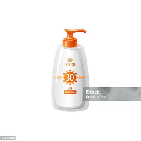벡터 일러스트 레이 션 Eps10 고립 된 배경입니다 현실적인 화장품 튜브 기호 3d 아름다움 선탠 로션 포장 이랑 만화 귀여운 아이콘 바디 피부 관리 병 펌프 플랫 우아한
