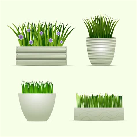 Premium Vector Gradient Grass Collection Illustration Premium Vector Gradient Grass Collection Illustration