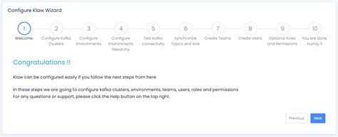 configure klaw with wizard klaw apache kafka® governance toolkit