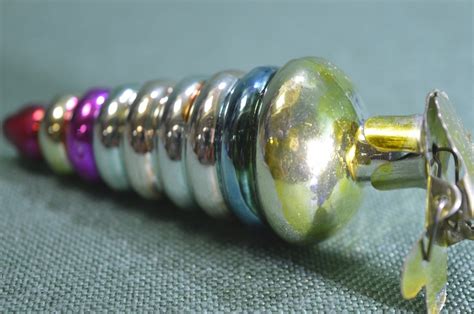 Купить Игрушка елочная стеклянная Пирамида пирамидка башня Стекло прищепка Новогоднее