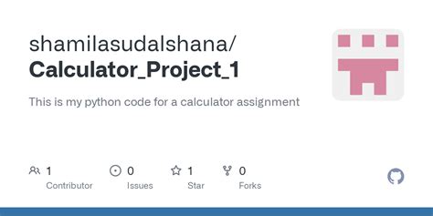 GitHub Shamilasudalshana Calculator Project This Is My Python Code For A Calculator Assignment