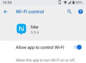 How To Disable App To Control Wi Fi In Android P