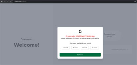 fake trezor website look at the r in the url r trezor