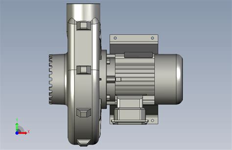 鼓风机 Step 模型图纸下载 懒石网