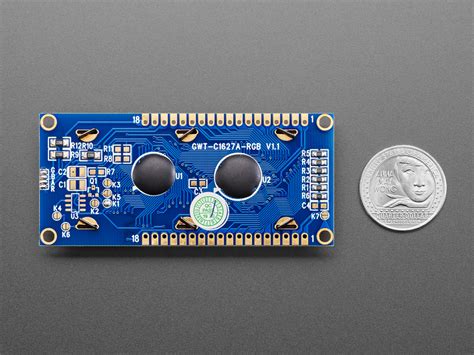 RGB LCD Shield Kit W 16x2 Character Display Only 2 Pins Used NEGATIVE DISPLAY ID 714