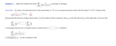 solved 7 example 1 determine whether the series Š converges