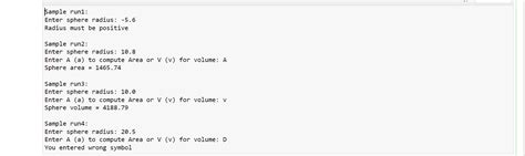 Solved Write A Python Program That Reads The Radius Of A