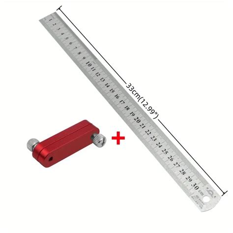 ruler positioning block woodworking line locator stop block limit