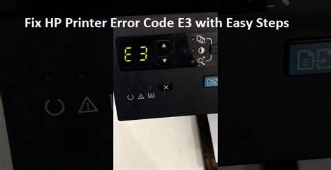Fix Hp Printer Error Code E With Easy Steps