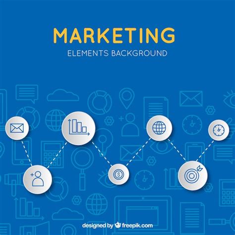 Premium Vector Blue Modern Marketing Background
