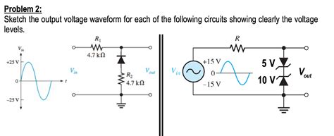 Solved Problem Sketch The Output Voltage Waveform For Chegg