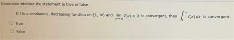solved determine whether the statement is true or false if