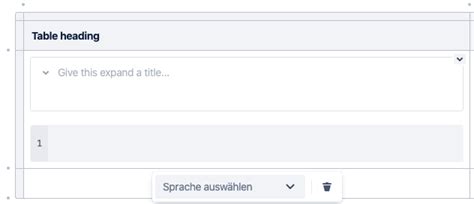 How To Add A Code Block To An Expand Element Withi