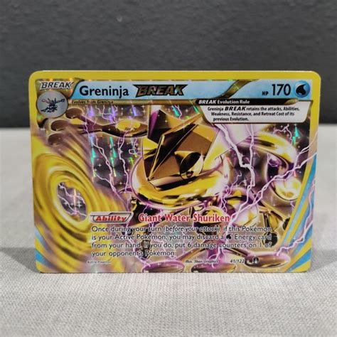 Greninja Break 41 122 Xy Breakpoint Holo Rare Pokemon Card Ebay