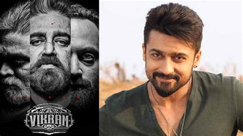 Suriyas First Look Poster In Vikram Released With A Twist Director Thanks Actor On Twitter