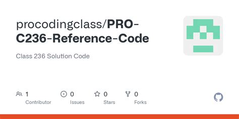 Github Procodingclasspro C236 Reference Code Class 236 Solution Code