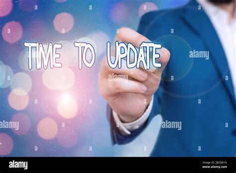 Handwriting Text Time To Update Conceptual Photo This Is Right Moment