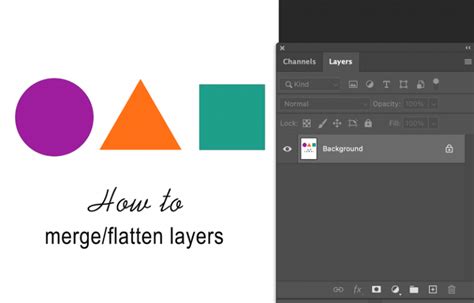 How To Merge And Flatten Layers In Photoshop Tutorials