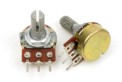Premium Photo The Variable Resistor On White Background Rheostat