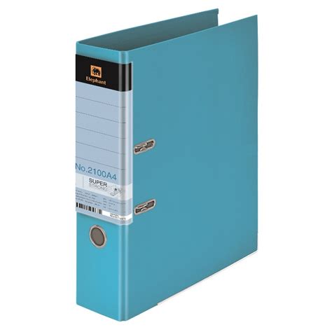 Elephant แฟ้มสันกว้าง 3 นิ้ว ตราช้าง 2100a4 [สี Blue Sky] Shopee Thailand