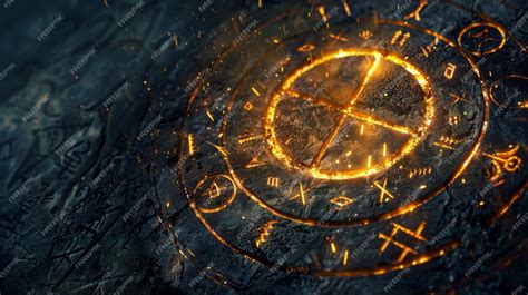 Premium Photo Ancient Runes Glow With Mysterious Magic And Enigmatic