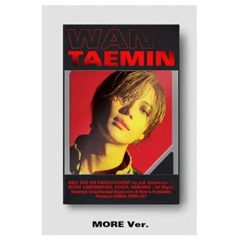 Taemin 2nd Mini Album Want Kihno Kit Choice Music La