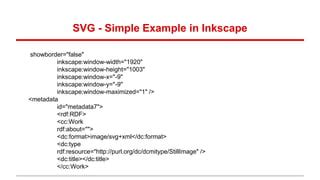 SVG And The Web PPT
