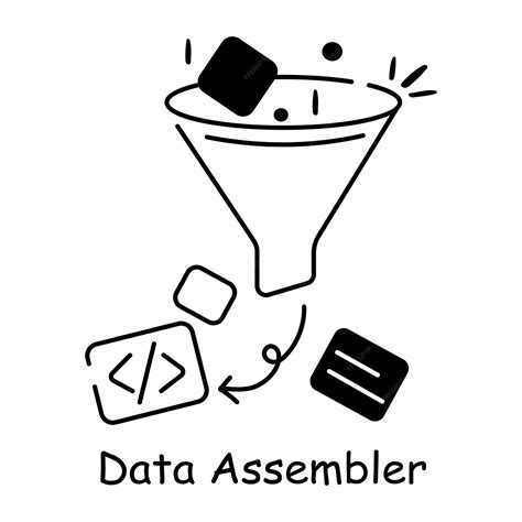 Premium Vector A Captivating Doodle Icon Of Data Assembler Premium Vector A Captivating Doodle Icon Of Data Assembler