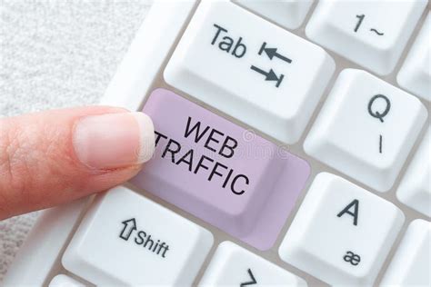 Handwriting Text Web Traffic Word Written On Amount Of Data Sent And