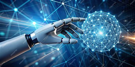 Machine Learning Hand Touch A Robot On Network And Binary Data