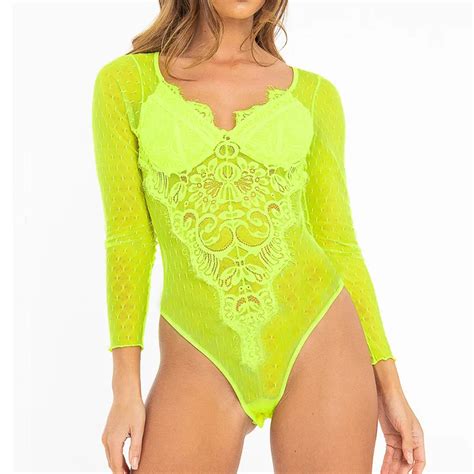 Лидер продаж сетчатый кружевной комбинезон женский костюм прозрачный сексуальный комбинезон с