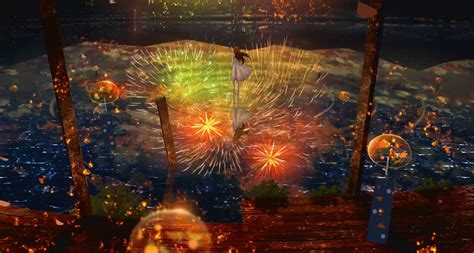 Гиф анимация Девушка в цветах