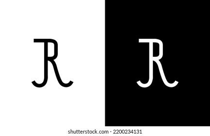 Jr Logo Design Letter Jr Logo Stock Vector Royalty Free 2200234131