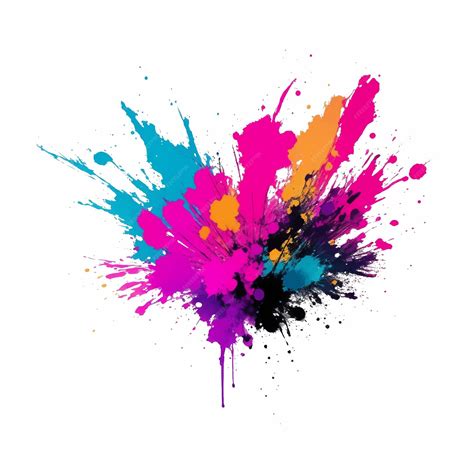 Premium Vector Colorful Ink Splashes Vector Illustration Premium Vector Colorful Ink Splashes Vector Illustration