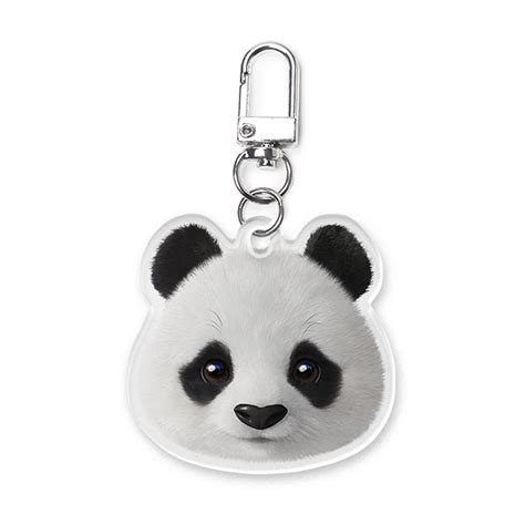 바보사랑 자이언트판다 팡이 얼굴 아크릴키링 위시버킷