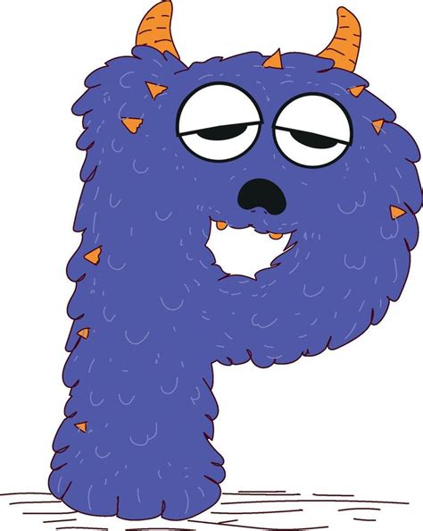 Cute Monster Alphabet Letter P 78331655 Vector Art At Vecteezy