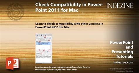 Check Compatibility In PowerPoint For Mac