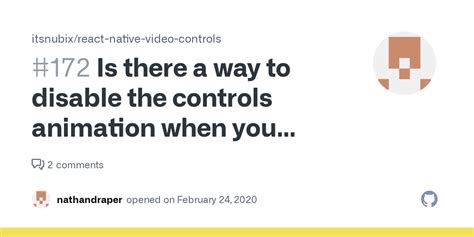 Is There A Way To Disable The Controls Animation When You Press The Video · Issue 172