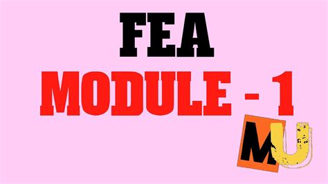 Fea Basics Of Weighted Residual Method Youtube