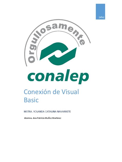 Ejemplos De Conexiones De Datos De Visual Basic Pdf Point And Click Servidor Sql De Microsoft