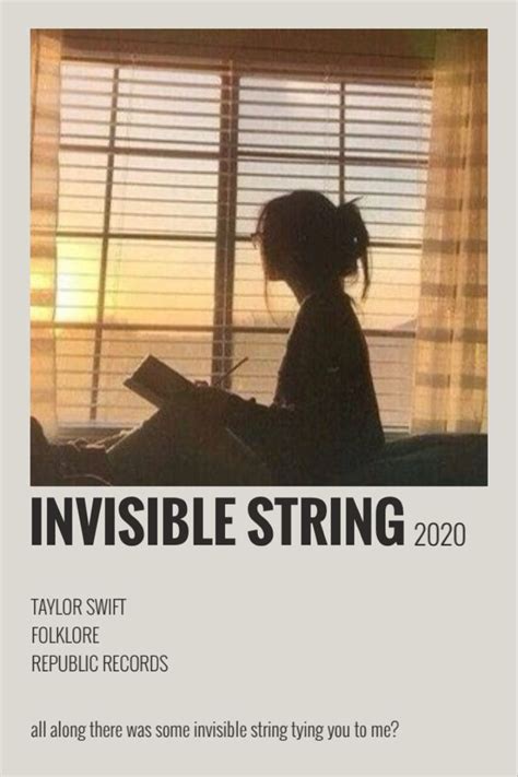 Taylor Swift Invisible String Folklore Minimalist Poster Artofit