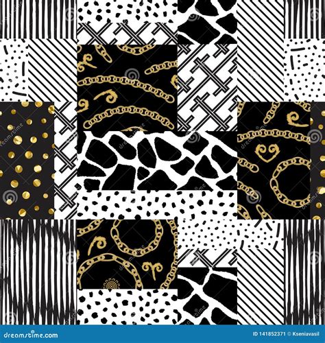 Patchwork Seamless Texture Stock Illustration Illustration Of Asian 141852371