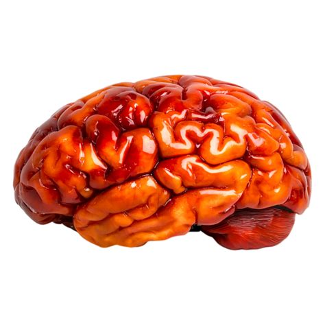 Brightly Colored Artistic Representation Of A Human Brain Model 57176488 Png
