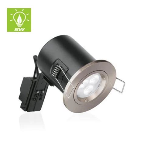 Ce Rohs Fireproof Led Light Ip65 Ip20 Press Steel Fire Rated Recessed